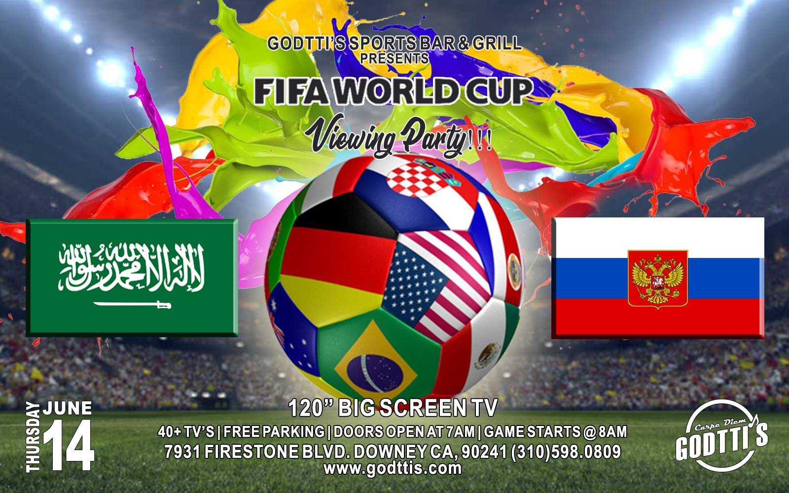 FIFA 2018 World Cup viewing party - Godttis
